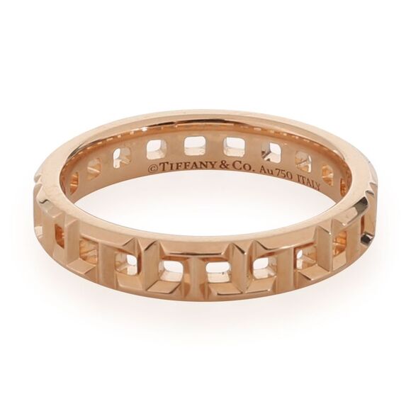 Tiffany & Co. | Jewelry | Tiffany Co Tiffany True Ring In 8k Rose Gold ...